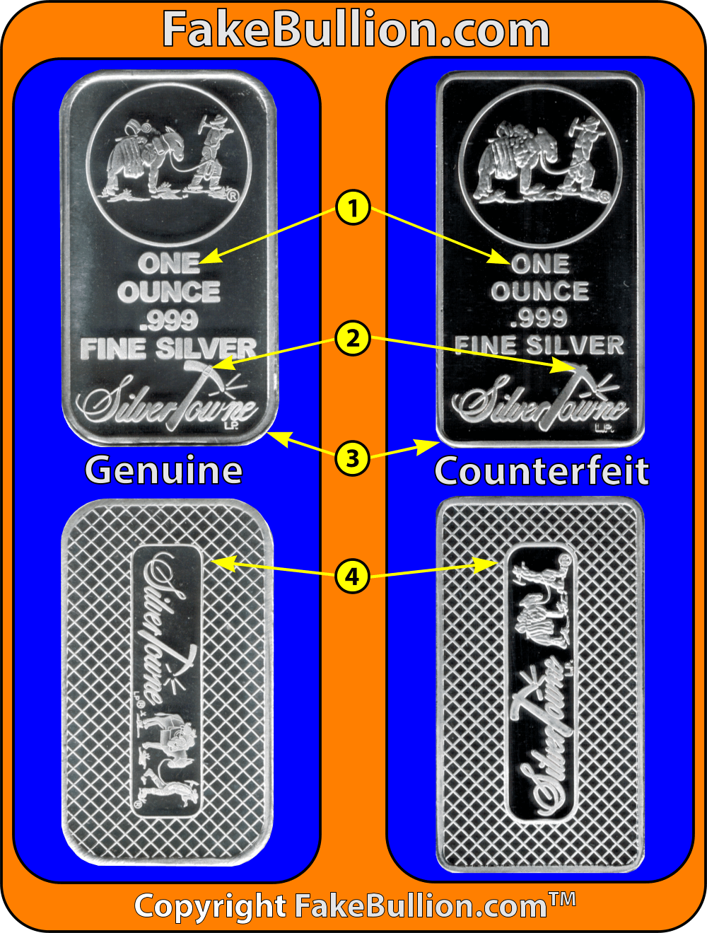 Silvertowne 1 Ounce Silver Bar